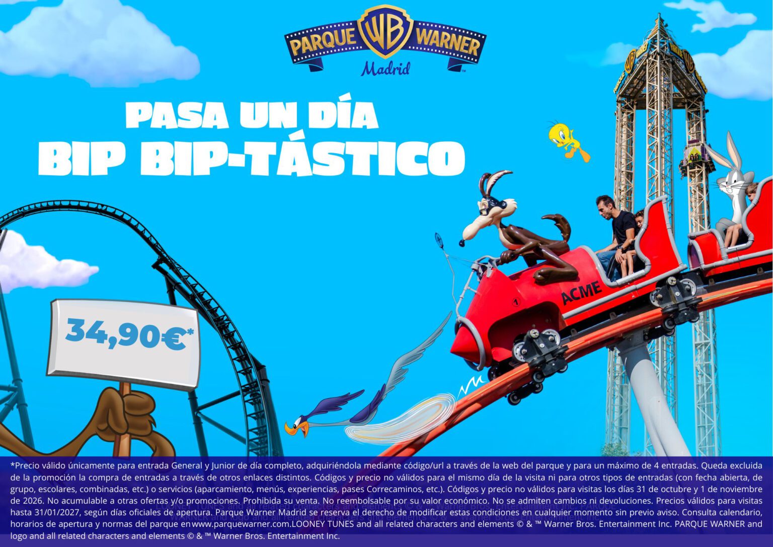 Bono Parques TARIFAS 2026